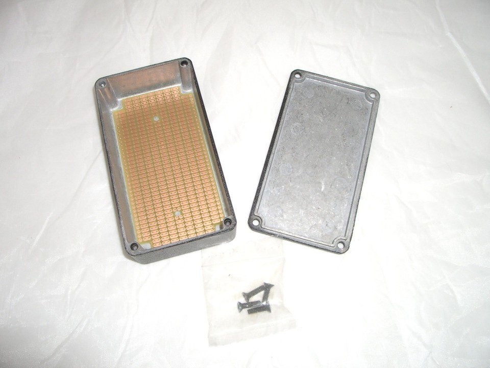 PHILMORE 12-218 DATAK B 4.4x2.3x1.1 DIY BLACK METAL PROTOTYPE BOX & PCB ...