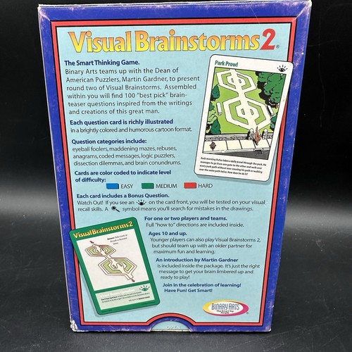 Visual Brainstorms 2 The Smart Thinking Game Binary Arts 100 Question ...