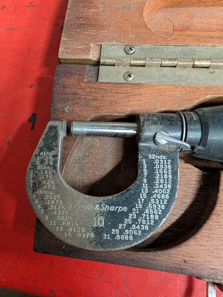 CALIBRATED Brown and Sharp No. 10 Micrometer With Case 0-1 inch | eBay