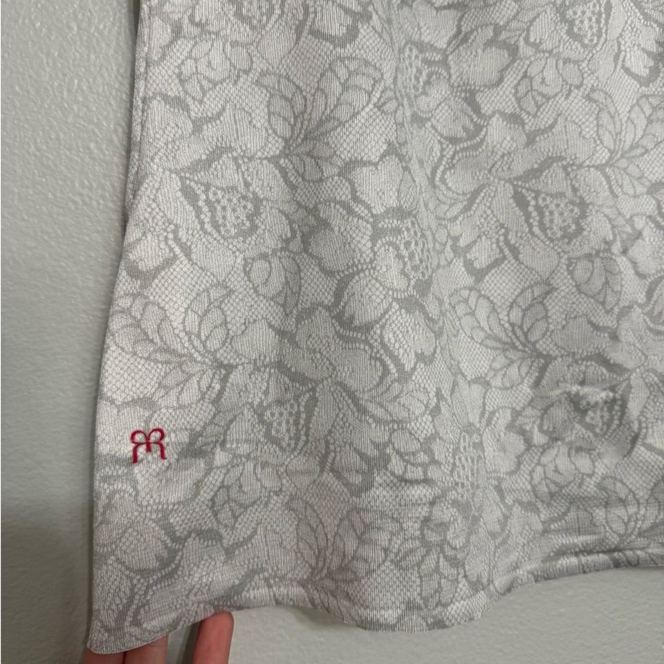 Ruby Ribbon Cami Camisole Tank Style 3022 in White Gray Lace Print size ...