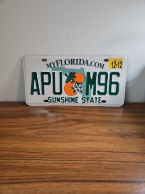 Florida Sunshine State License Plate - APU-M96 | eBay
