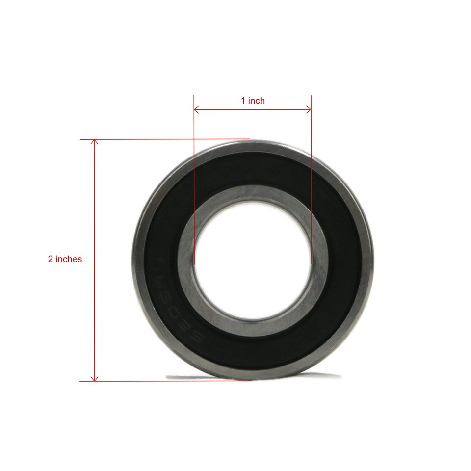(4 Pack) Ball Bearing for Kawasaki 92045-1229, Kubota 08101-06205 ...