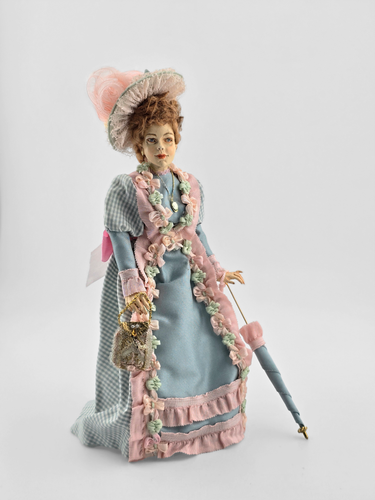 Dollhouse Miniature Sculpted Clay OOAK Marcia Backstrom Lady Doll Nancy ...