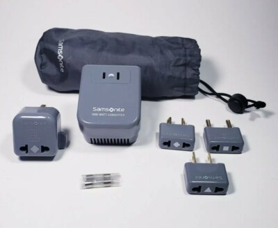 Samsonite Converter/Adaptor International Plug Kit With Pouch Travel ...