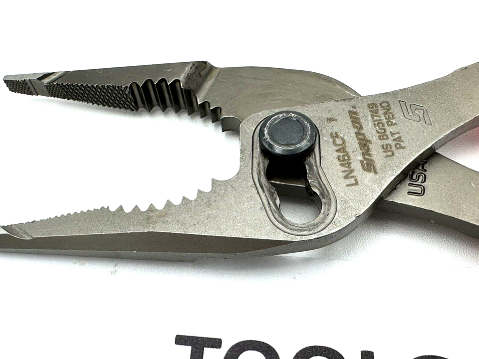 SNAP ON LN46ACF O ORANGE 7" Soft Grip Long Nose Slip Joint Pliers NEW ...