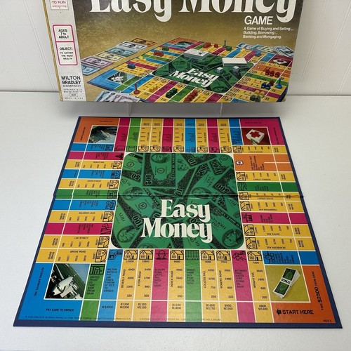 Vintage Easy Money Board Game 4620 Milton Bradley 1974 for sale online ...