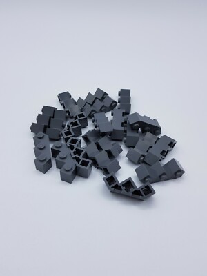 LEGO LOT 20 X BRICK ANGLE 3X3 FACET DARK STONE GREY REF 2462 *NEUF* | eBay