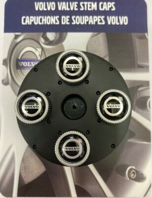 Genuine Volvo Valve Stem Caps - Silver 8640123 | eBay