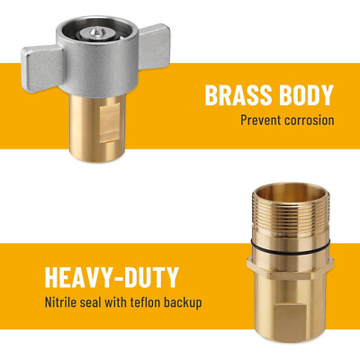 NEW 1" NPT Wet-Line Wing Nut Hydraulic Quick Disconnect Coupler ...
