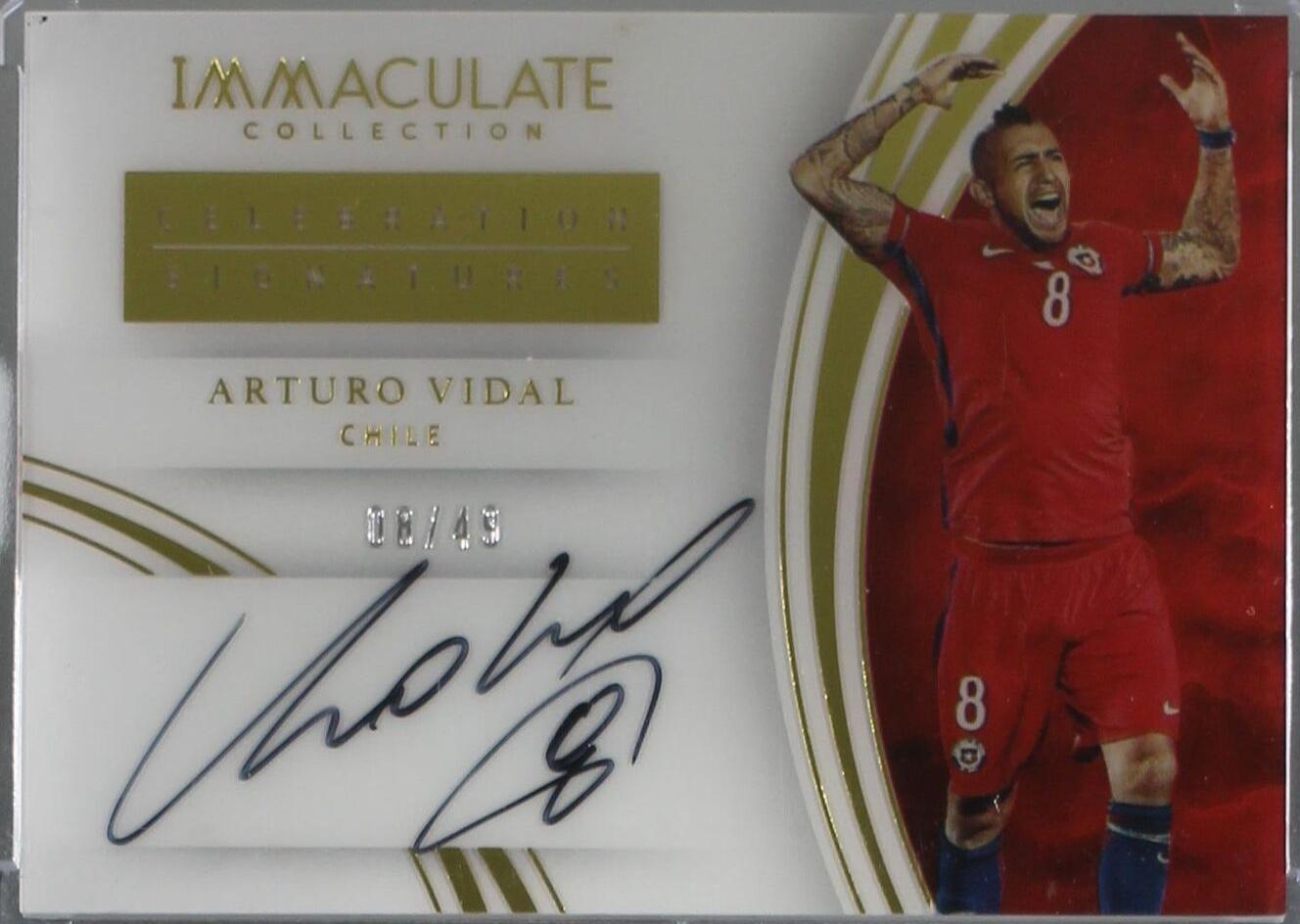 2017 Panini Immaculate Collection - Celebration Signatures Arturo Vidal ...