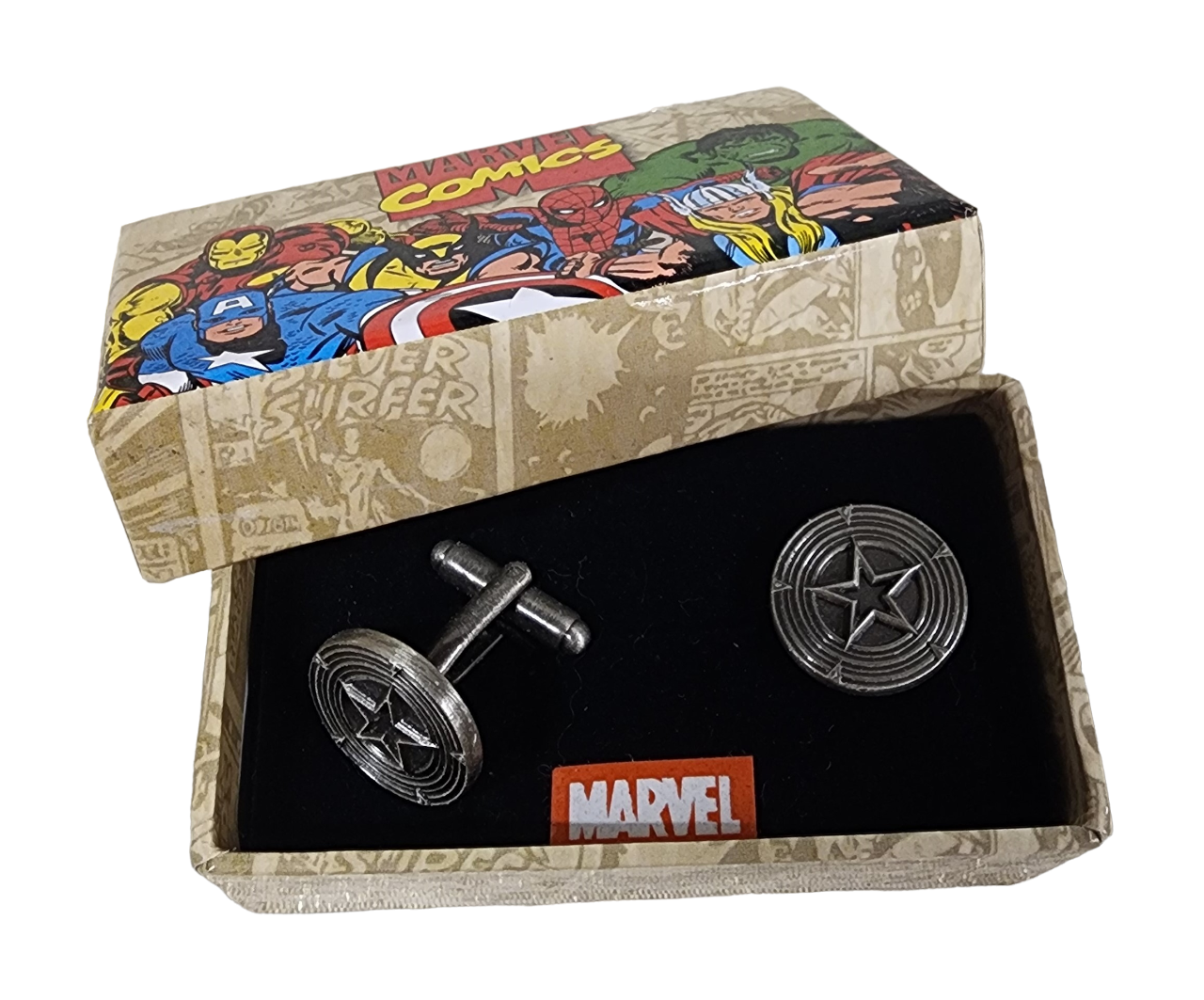 Avengers Captain America Logo Boxed Cuff Links Officially Licensed by ...