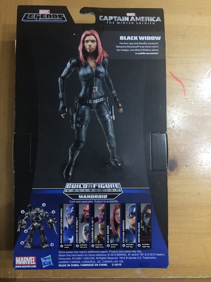 Marvel Legends Captain America Winter Soldier Black Widow Mandroid BAF ...