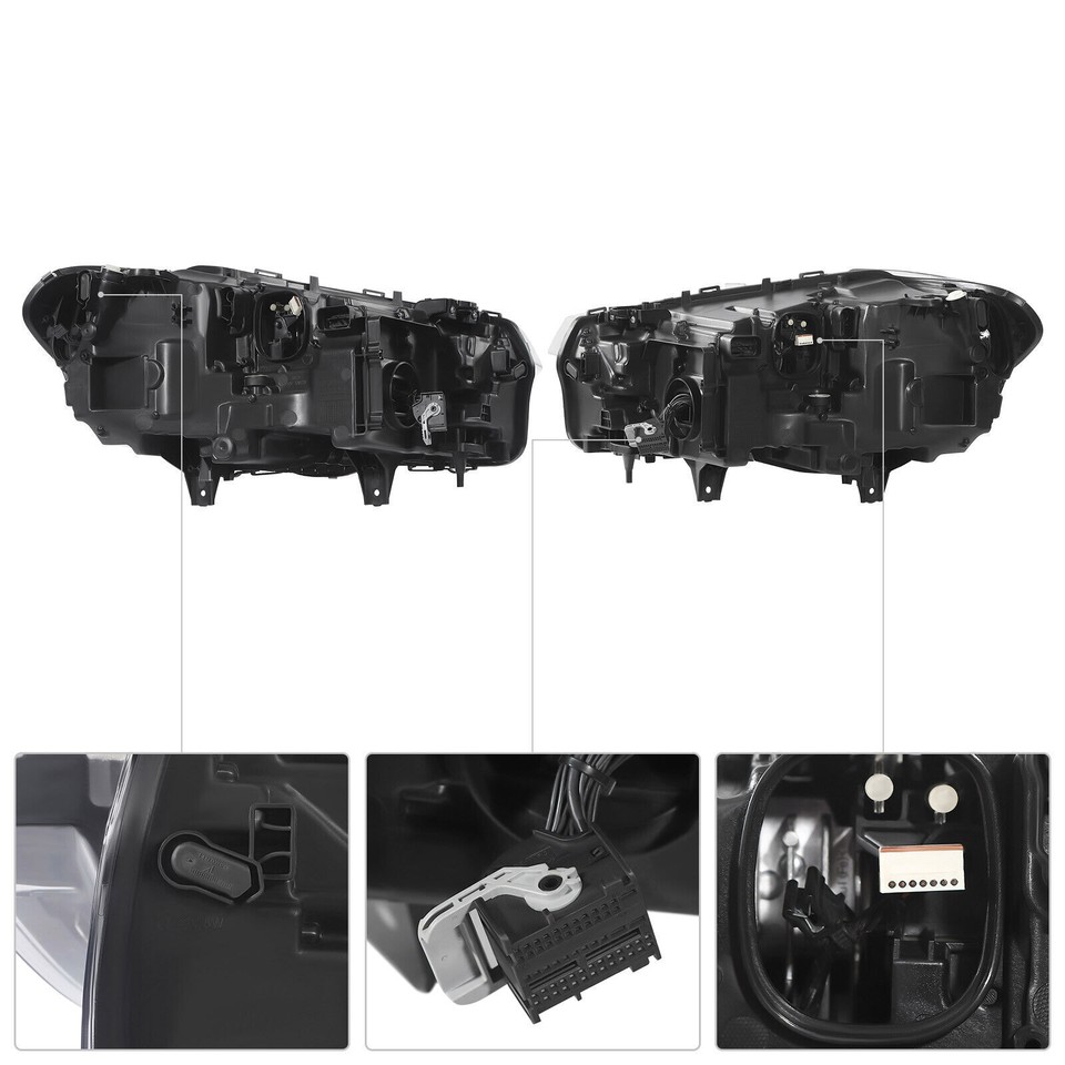 For 2018-2021 BMW X3 X4 G01 G08 Full LED Headlight Adaptive Headlamp w ...