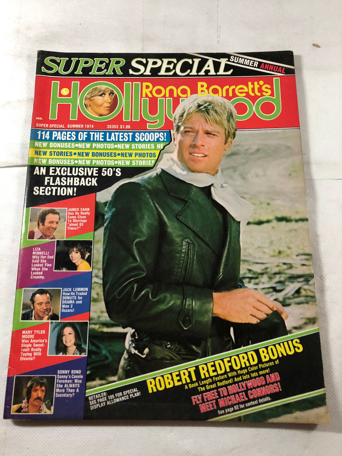 Rona Barrett's Hollywood summer 1974 Robert Redford Lack Lemmon Mary ...