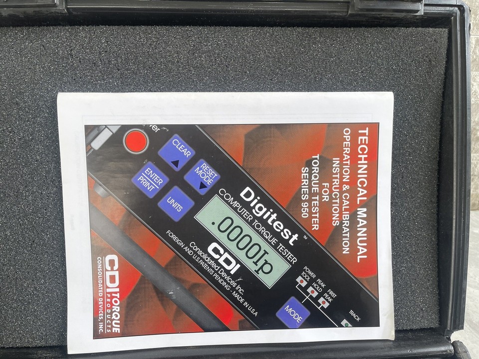 CDI Digitest Computer Torque Tester | eBay