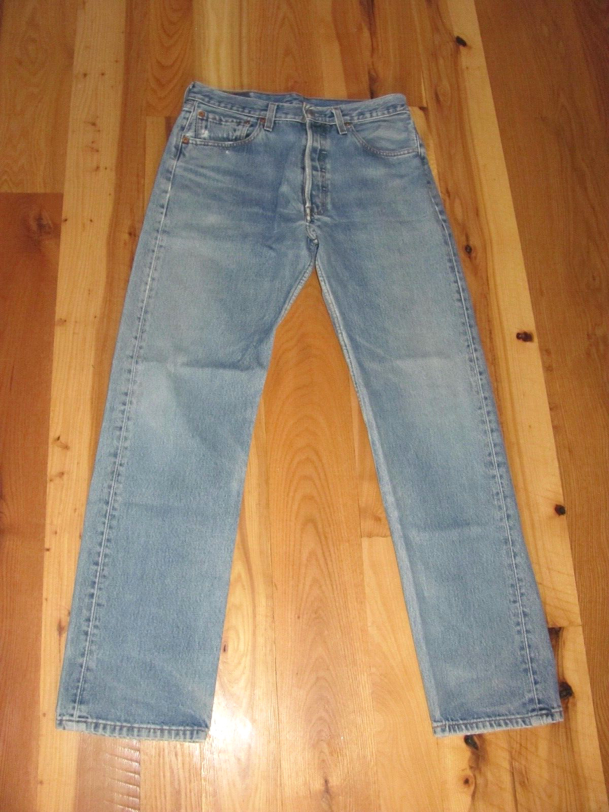 Levis 501 Vintage Perfect Fade Blue Denim Straight Le… - Gem