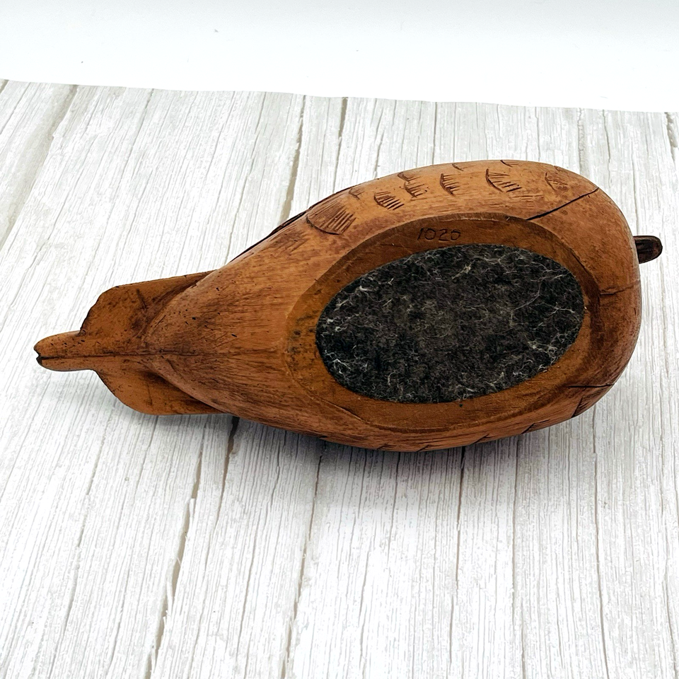 Female Mallard Duck Figurine Pecan Shells and Resin Mold Wood Carved ...