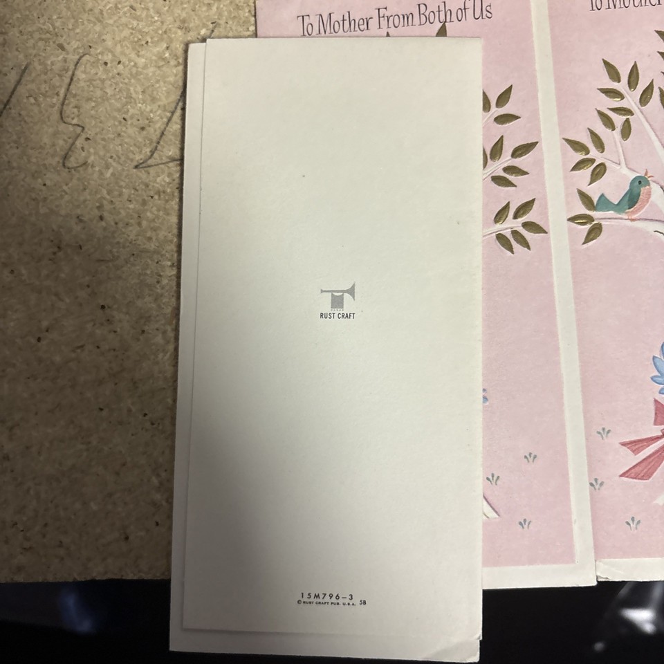 Rust Craft Card Mothers Day All Four In One Lot | eBay