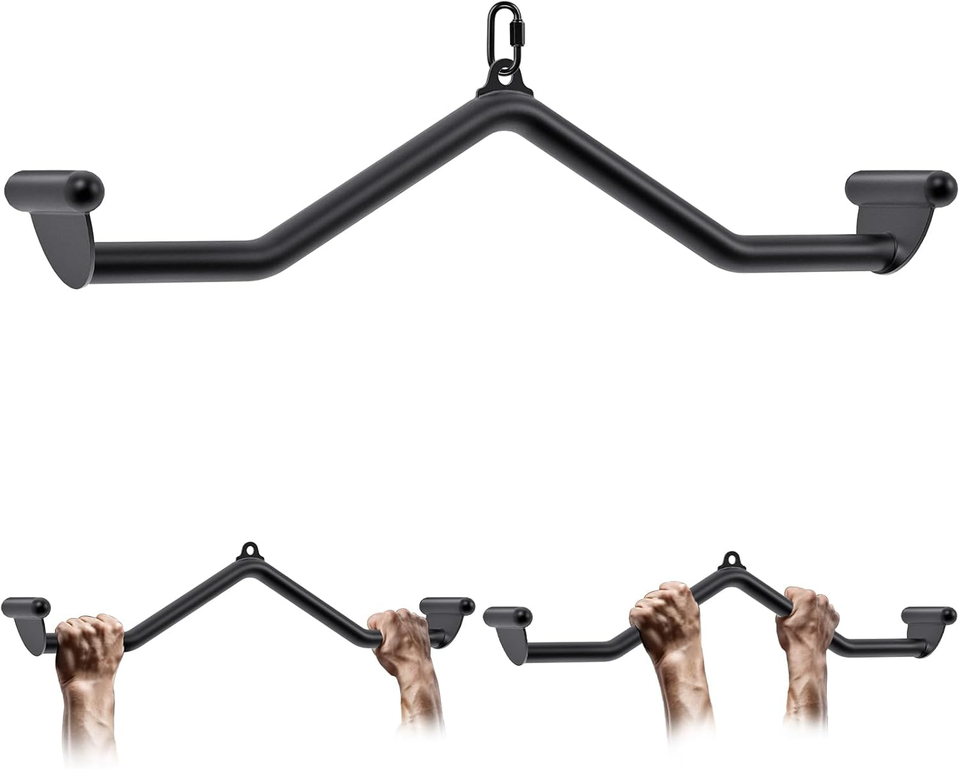 LAT Pull down Bars Cable Machine Attachment, Rowing T-Bar V-Bar Set ...