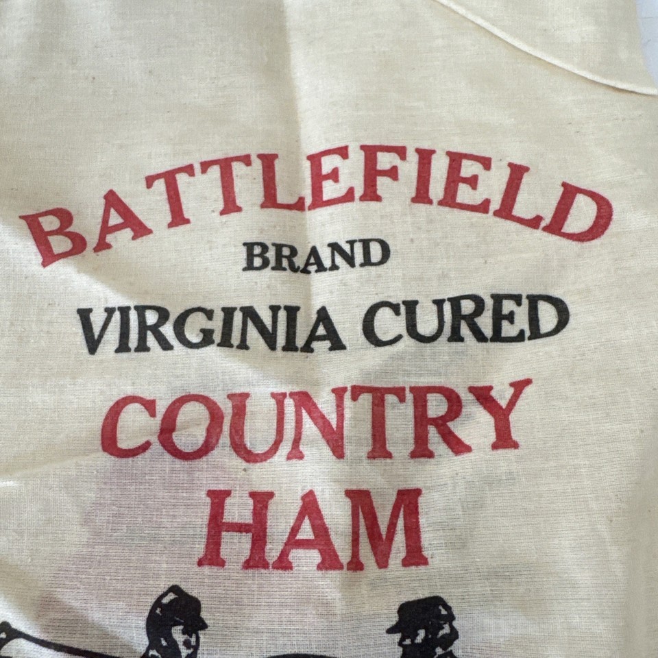 Battlefield Brand Virginia Cured Country Ham Muslin Sack Bag VTG Unused ...