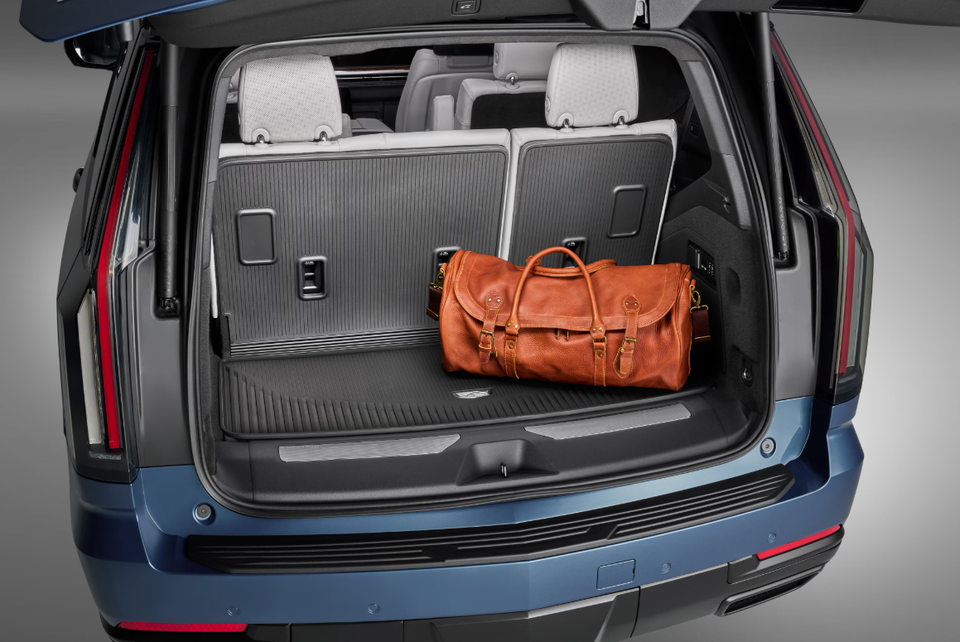 2021-2025 Cadillac Escalade Integrated Cargo Liner w/ Cadillac Logo ...