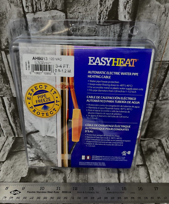 Easy Heat AHB-013 Cold Weather Valve and Pipe Heating Cable 3-Feet New ...