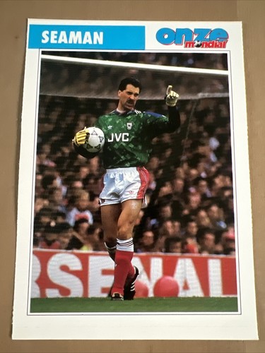 David SEAMAN Rookie Card – Arsenal Gunners – Onze Mondial - 1990 / 1991 ...