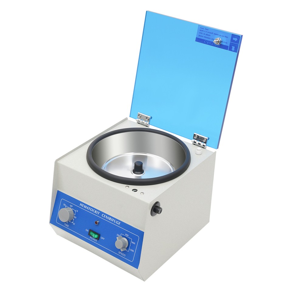100W Microhematocrit Electric High Speed Blood Lab Centrifuge 1500 ...