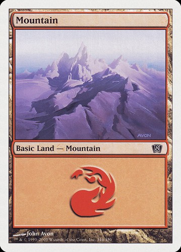Mountain (344) | MtG Magic 8th Edition | English | Near Mint-Mint (NM-M ...