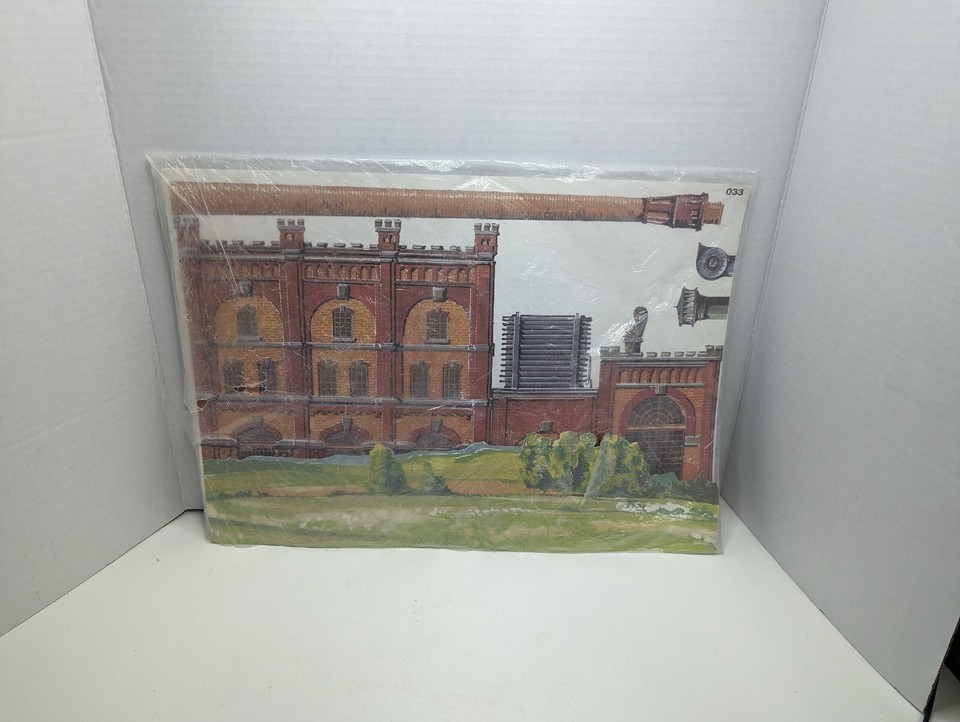 HO Scale Industrial Building Paper Scenery for Model Train (UNUSED IN ...