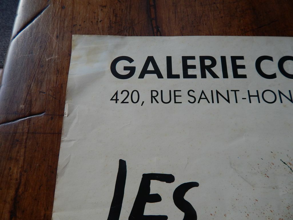 AFFICHE Original GALERIE COLETTE DUBOIS Les CHATS Théophile Alexendre ...