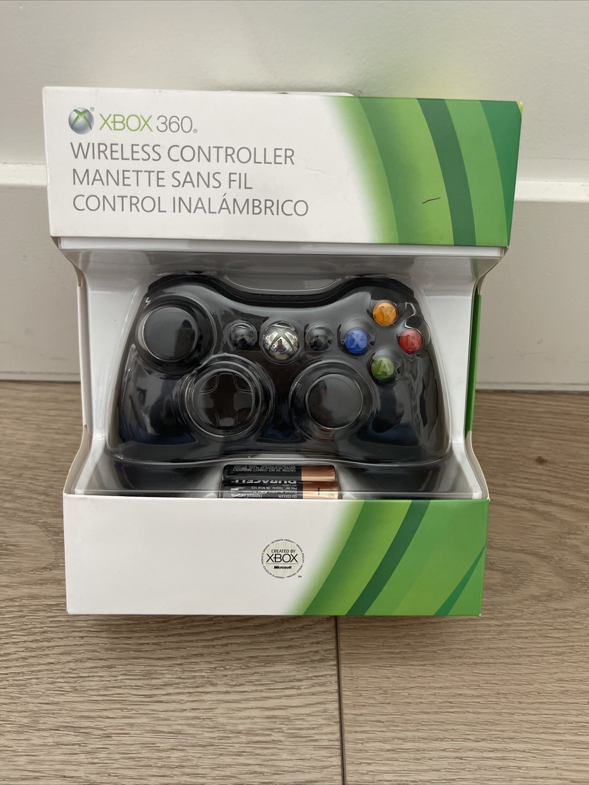 NEW Genuine Microsoft Xbox 360 Wireless Controller Black, FACTORY ...