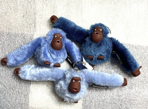 NWOT 3 (three) KIPLING 2” Monkey Key Chain Ring Bag Charm Fob (248193 ...
