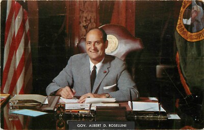 c1961 Governor Albert Rosellini, Washington Political Postcard | eBay