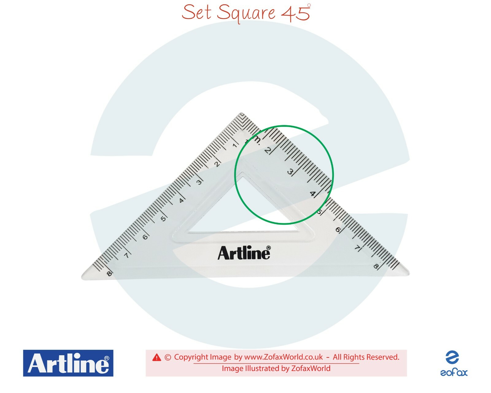 10 Pcs ARTLINE Osum Geometry Tin Box Protector Divider Ruler Pencil Set ...