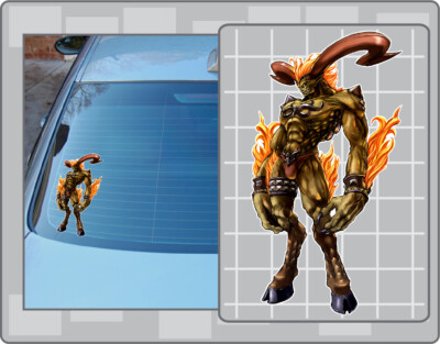IFRIT from Final Fantasy Vinyl Decal #1 Car Truck Laptop Fire Summon ...