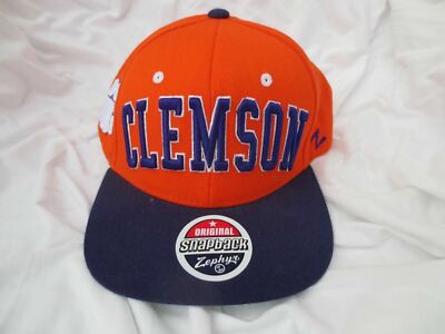 NCAA ZEPHYR Clemson Tigers Hat Snapback Hat Cap One Size NWT | eBay