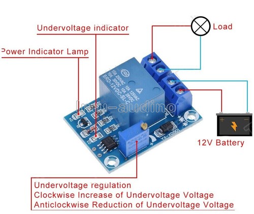 DC 12V Battery Low Voltage Cut off Switch Controller Excessive ...