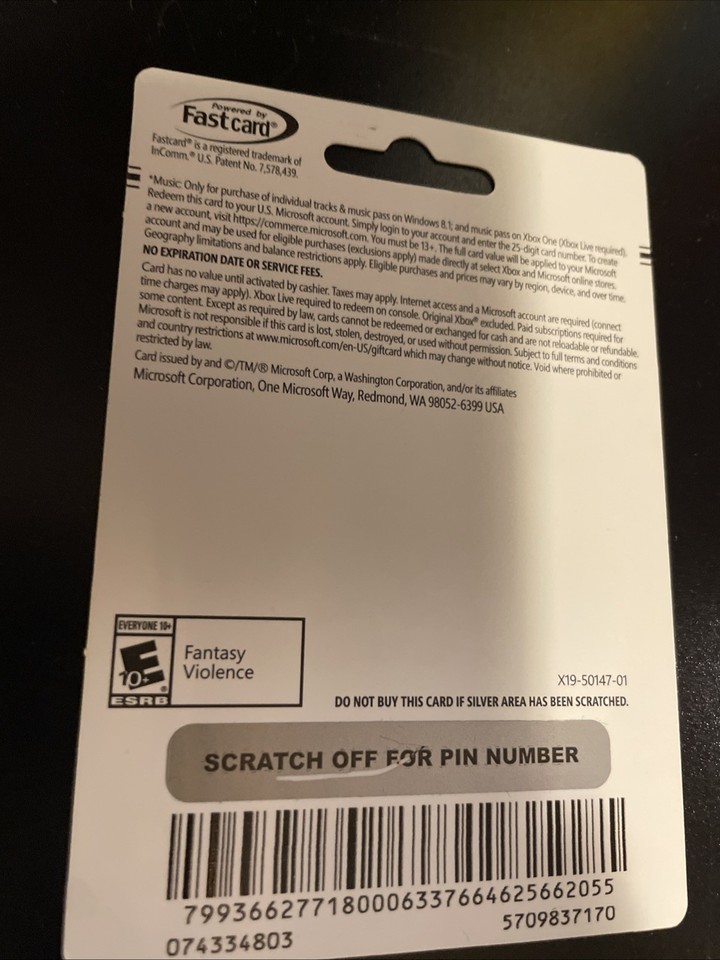 RARE Minecraft MOJANG (XBOX ONE 360) Game Gift Card NO VALUE ...