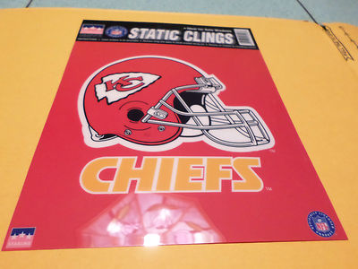 Kansas City Chiefs NFL 6" Car Window Cling Decal by Starline Offical ...