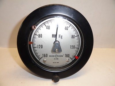 Large Vintage Instrument Laboratory Meter Measures MM Hg Pressure | eBay