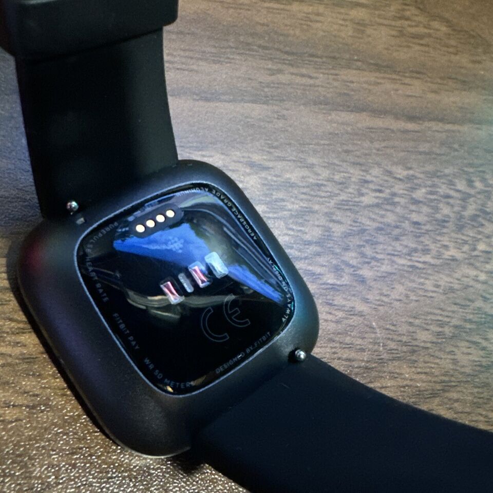 Fitbit Versa 2 - Health & Fitness Smart Watch Small Black Band FB507- w ...