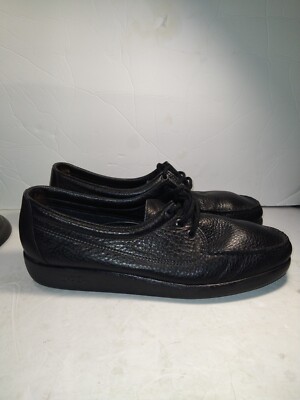 SAS Amigo Black Leather Comfort Laceup Shoes Men's sz 15N | eBay