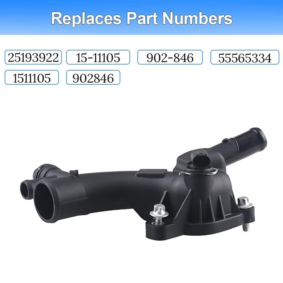 Engine Coolant Water Outlet W/ Hose FOR Chevy Cruze Sonic Trax Buick ...