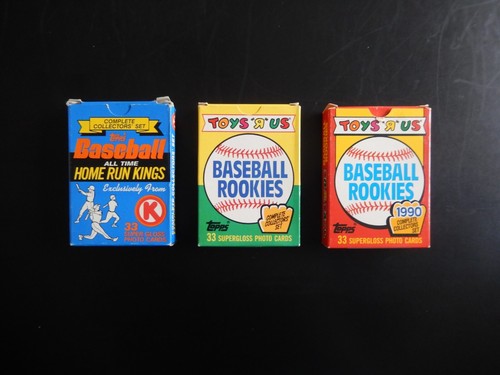 1989 1990 Toys R US Baseball Rookies 33 Card Set plus Kmart Home Run ...