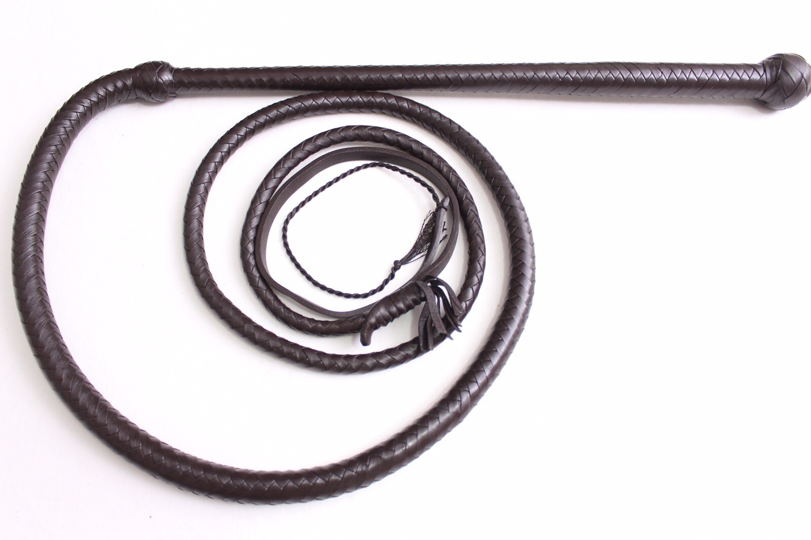 6 Ft Stock whip, 12 Plaited Genuine Cow Leather,unique Style Heavy Duty ...