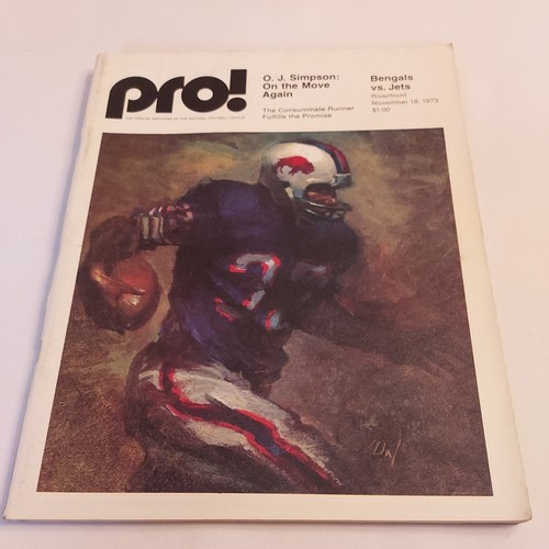 1973 November 18, PRO! Official Magazine Of The NFL, Bengals vs. Jets ...