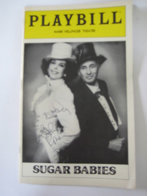 1981 signed Sugar Babies PLAYBILL Joey Bishop Anne Miller Glen Roven ...