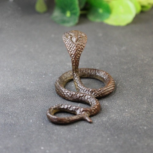 Pure Copper Snake Statue Ornament Tea Pet Animal Figurine Miniature ...