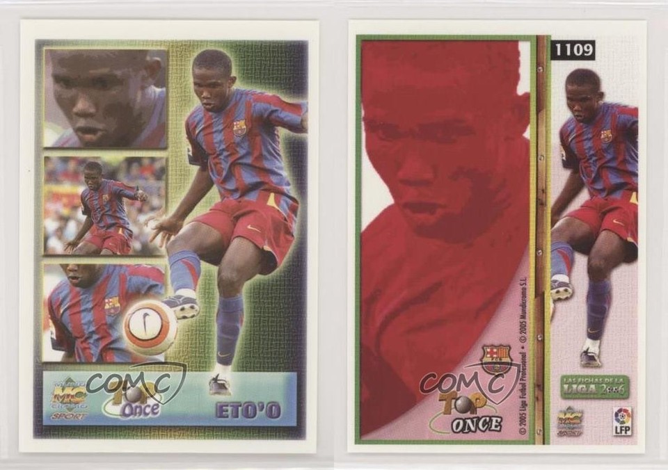 2005-06 Mundicromo Las Fichas de la Liga 2006 Top Once Samuel Eto'o ...